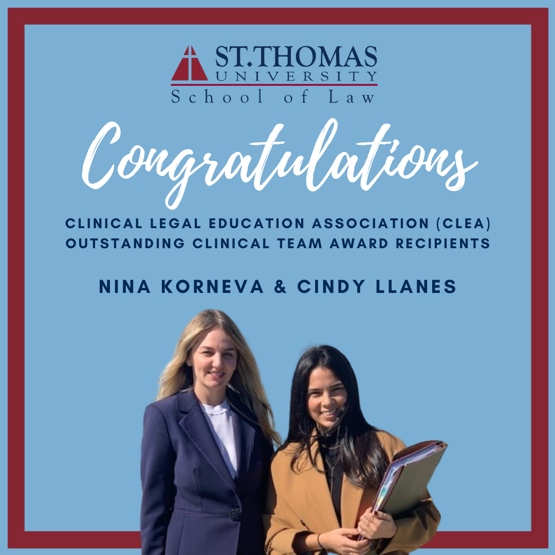 Clinical Legal Education Association (CLEA) Outstanding Clinical Team ...